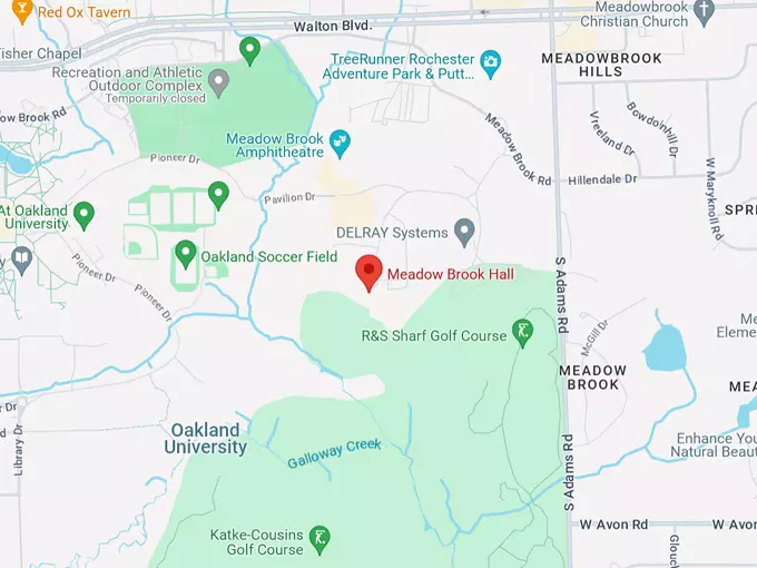 Meadow Brook Hall 10 Map