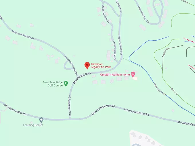 Michigan Legacy Art Park 10 map