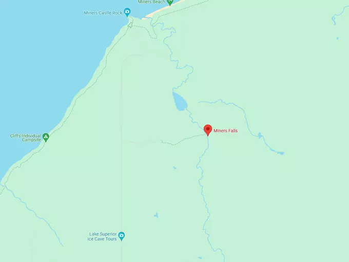 Miners Falls 10 map