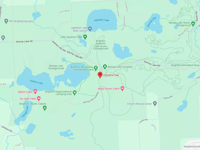 Penosha Trail 10 map