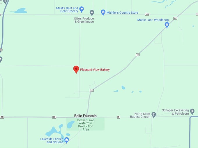 Pleasant View Bakery 10 map