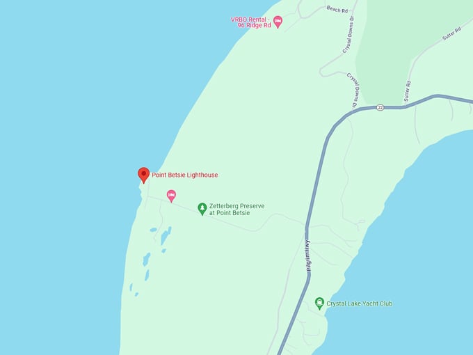 Point Betsie Lighthouse 10 map