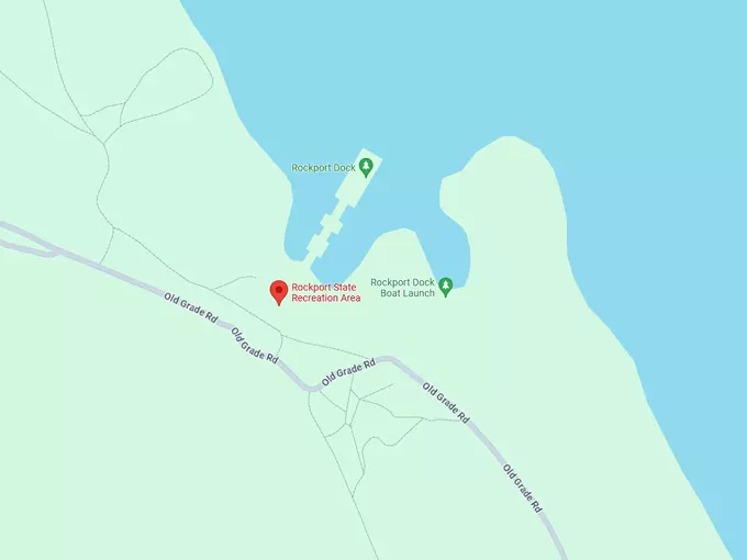 Rockport State Recreation Area 10 map