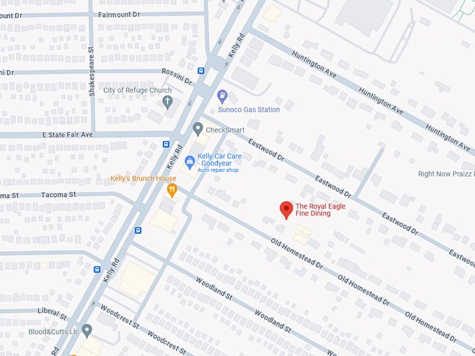 Royal Eagle Fine Dining 10 map