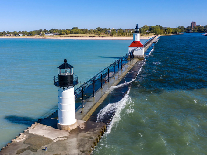 St. Joseph North Pier Inner and Outer Lights 2