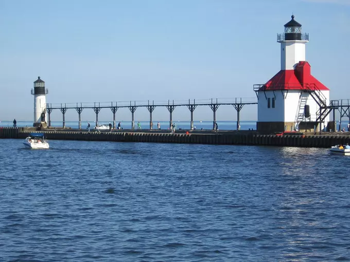 St. Joseph North Pier Inner and Outer Lights 3