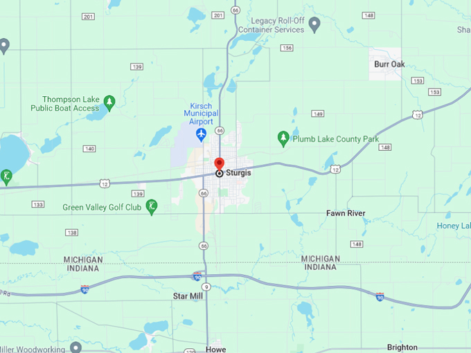 Sturgis 10 map