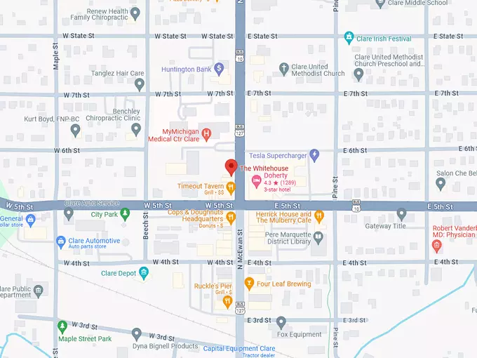 The Whitehouse Restaurant 10 map