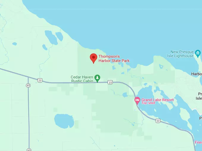 Thompson’s Harbor State Park 10 Map