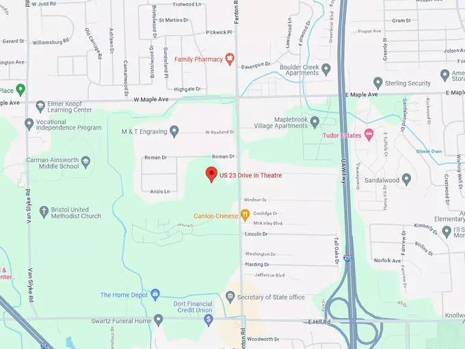 US 23 Drive-In Theater 10 map