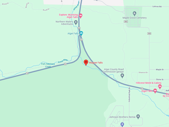 Wagner Falls 10 Map