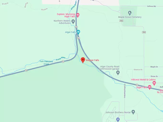 Wagner Falls 10 Map