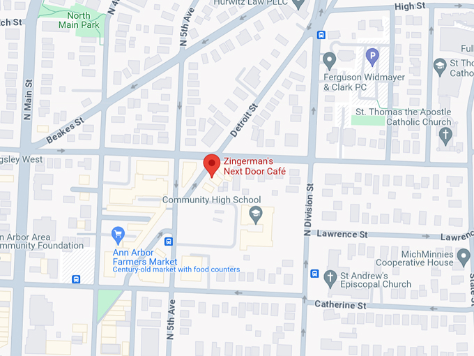 Zingerman's Next Door Café 10 Map