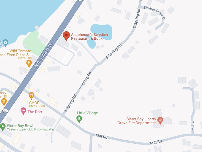 Al Johnson’s Swedish Restaurant & Butik  10 map