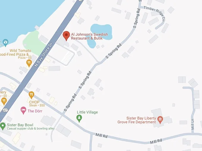 Al Johnson’s Swedish Restaurant & Butik  10 map