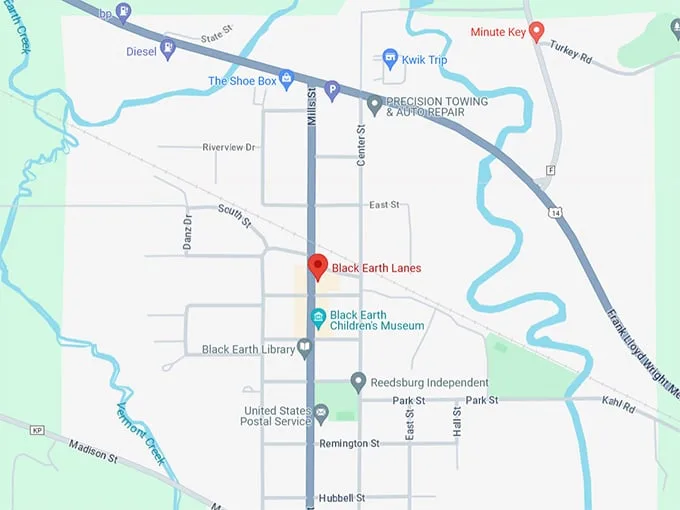 Black Earth Lanes 10 Map