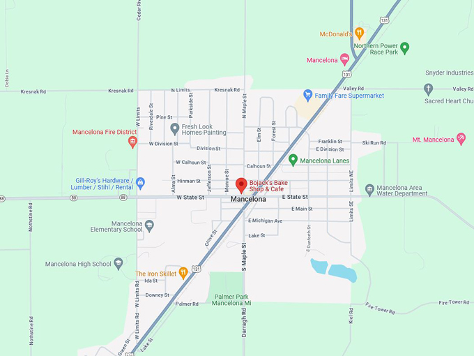Bojack’s Bake Shop & Cafe 10 map