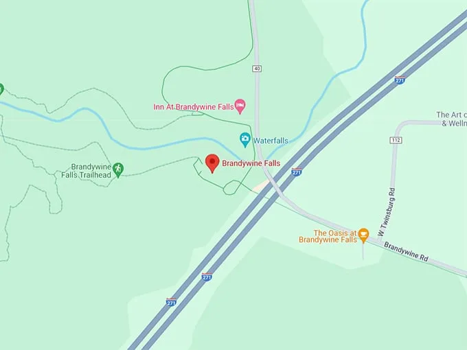 Brandywine Falls 10 Map