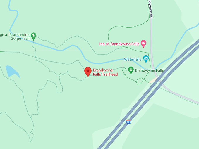 Brandywine Gorge Trail 10 Map