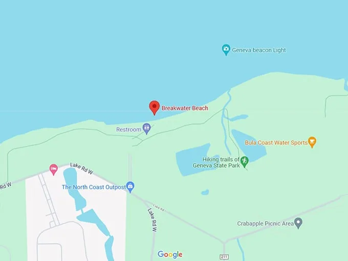 Breakwater Beach 10 Map