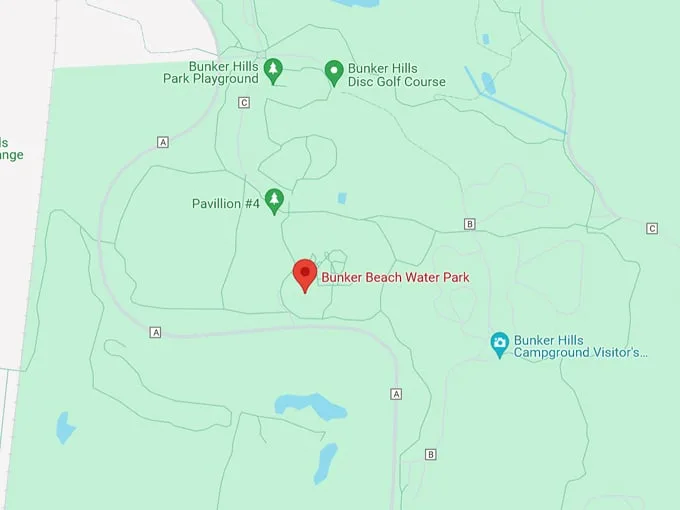 Bunker Beach Water Park 10 Map