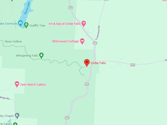 Cedar Falls 10 Map