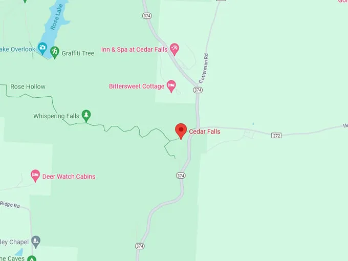 Cedar Falls 10 Map