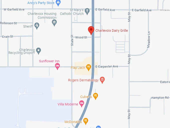 charlevoix dairy grille, llc 10 map