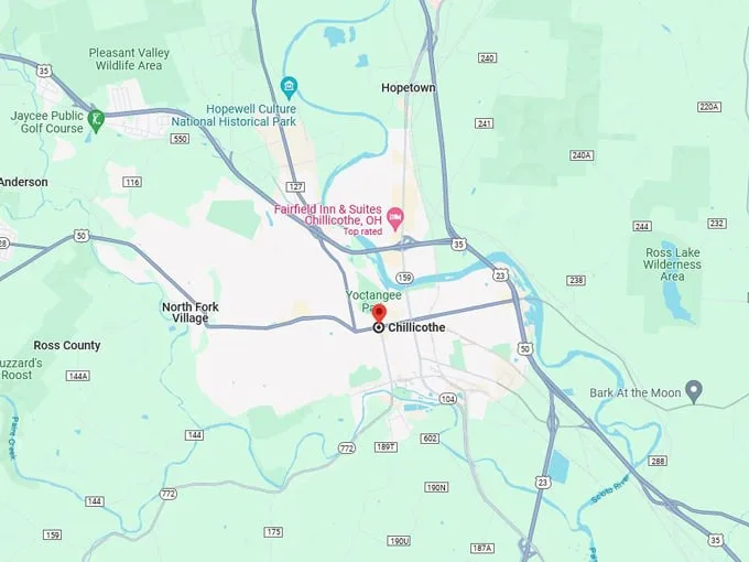 Chillicothe 10 map