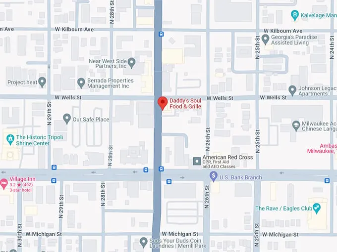 Daddy’s Soul Food & Grille 10 Map