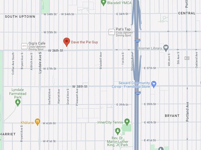 dave the pie guy 10 map