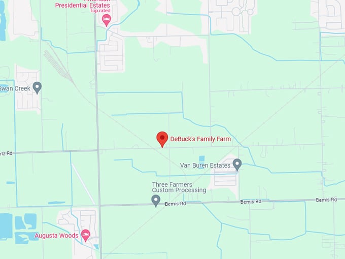 DeBuck's Family Farm 10 Map