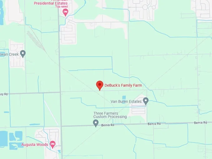 DeBuck's Family Farm 10 Map