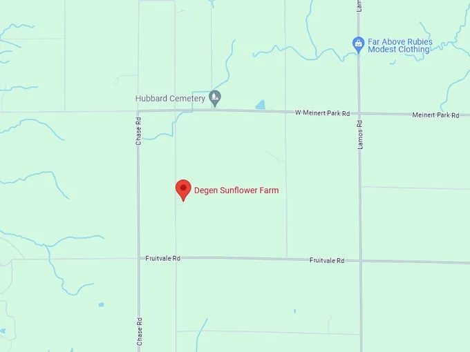 Degen Sunflower Farm 10 Map