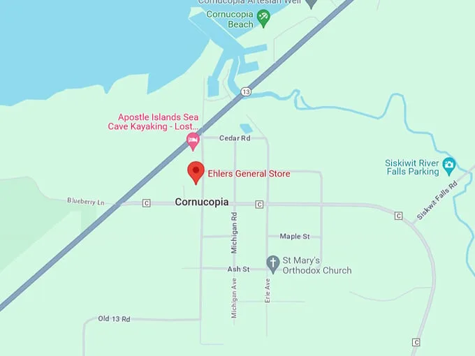 Ehlers General Store 10 Map