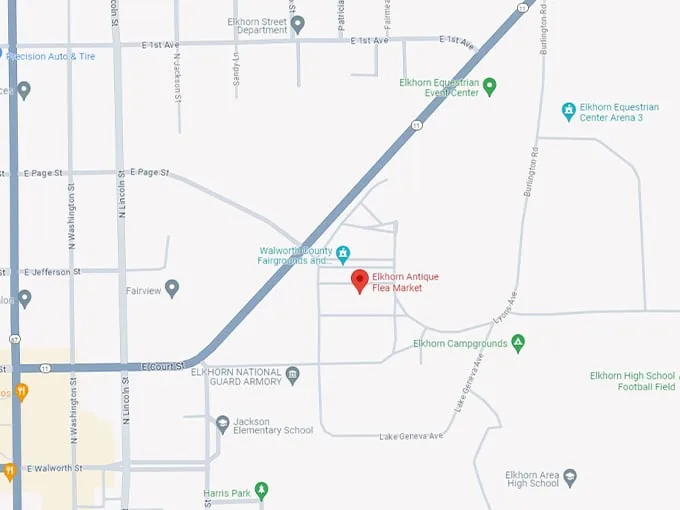 elkhorn antique flea market 11 map
