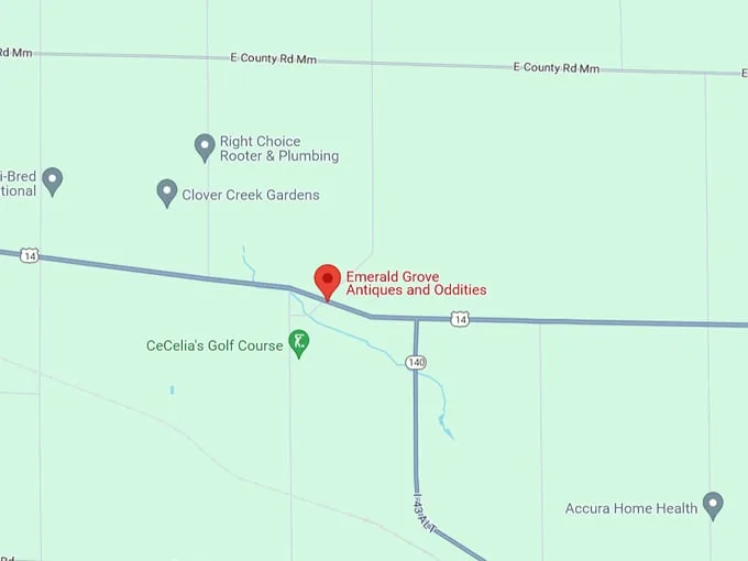Emerald Grove Antiques and Oddities 10 Map