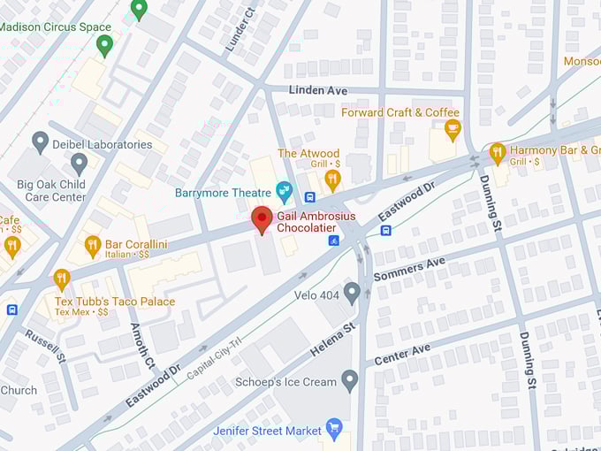 Gail Ambrosius Chocolatier 10 Map