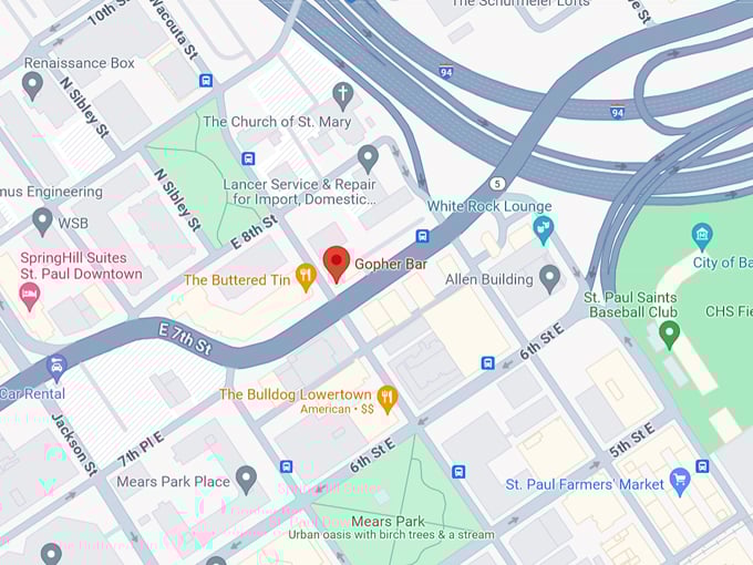 Gopher Bar 10 Map