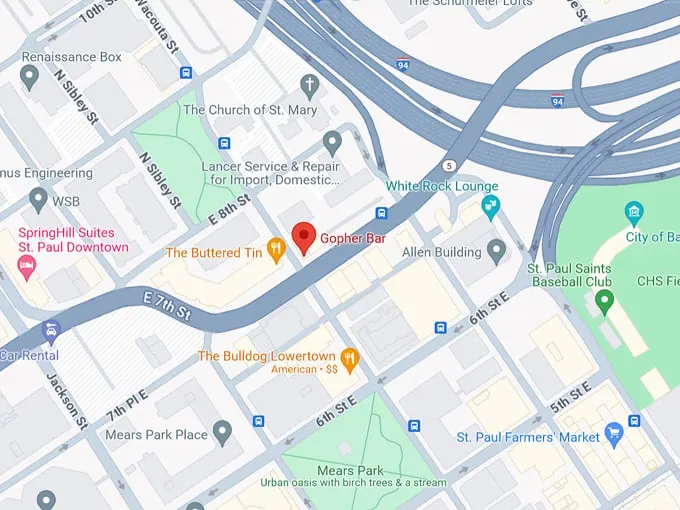 Gopher Bar 10 Map