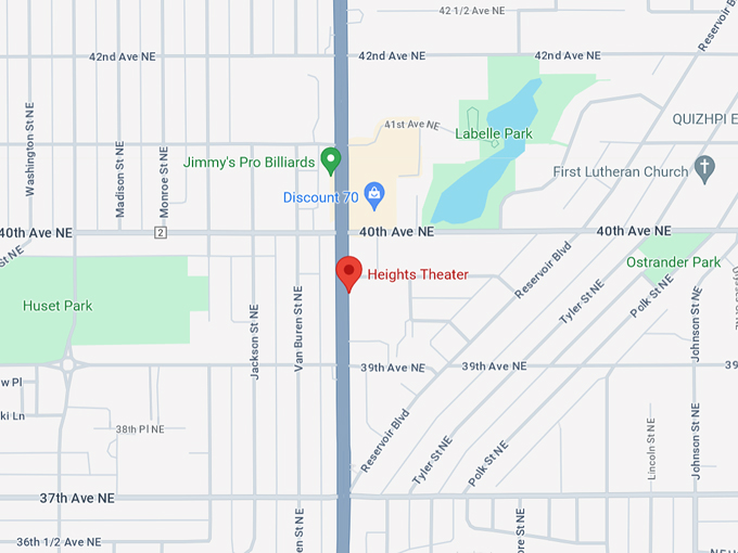 Heights Theater 10 Map