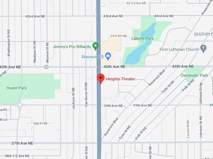 Heights Theater 10 Map