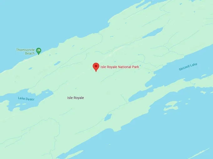 Isle Royale 10 Map