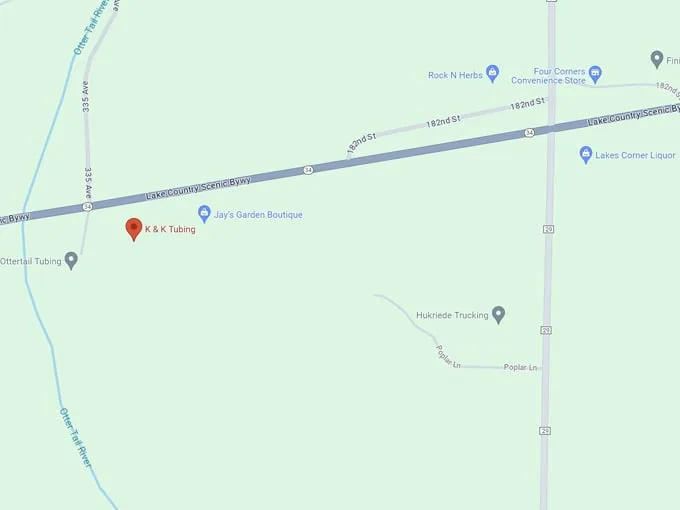 K & K Tubing 10 map