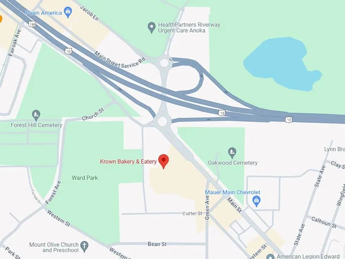 Krown Bakery & Eatery 10 map