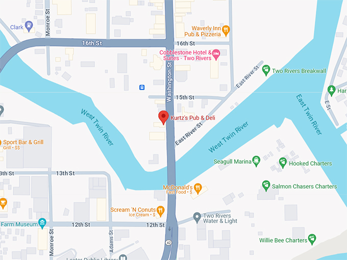 Kurtz's Pub & Deli 10 Map