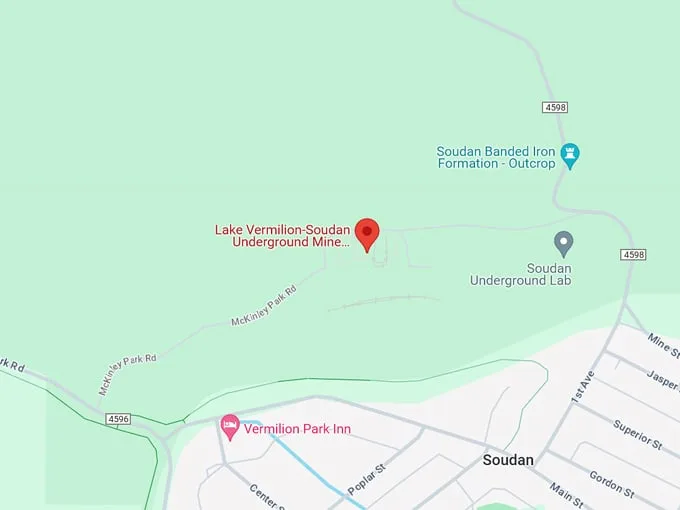 Lake Vermilion-Soudan Underground Mine State Park 10 Map
