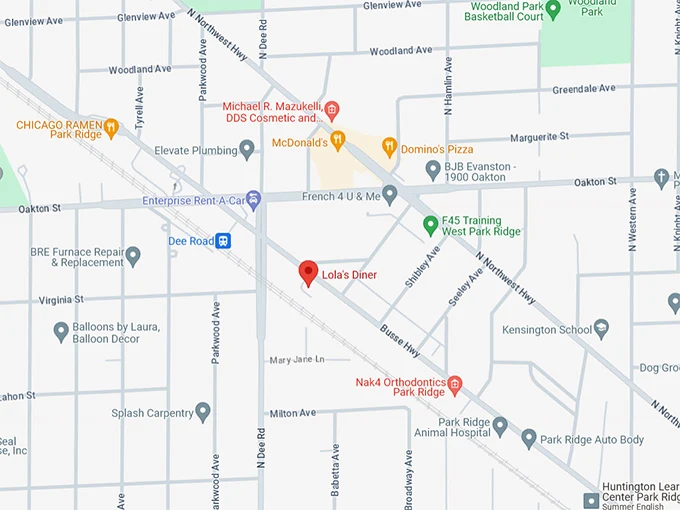Lola's Diner 10 Map