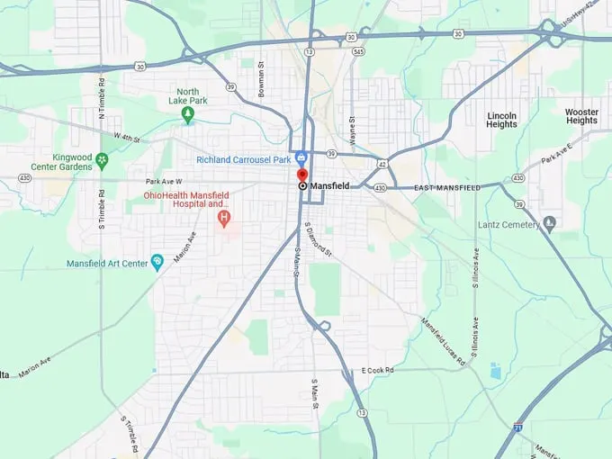 Mansfield 10 map