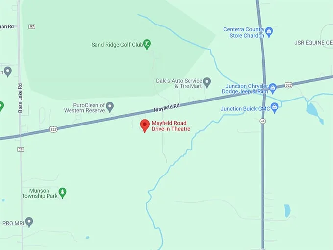Mayfield Road Drive-In Theatre 10 Map